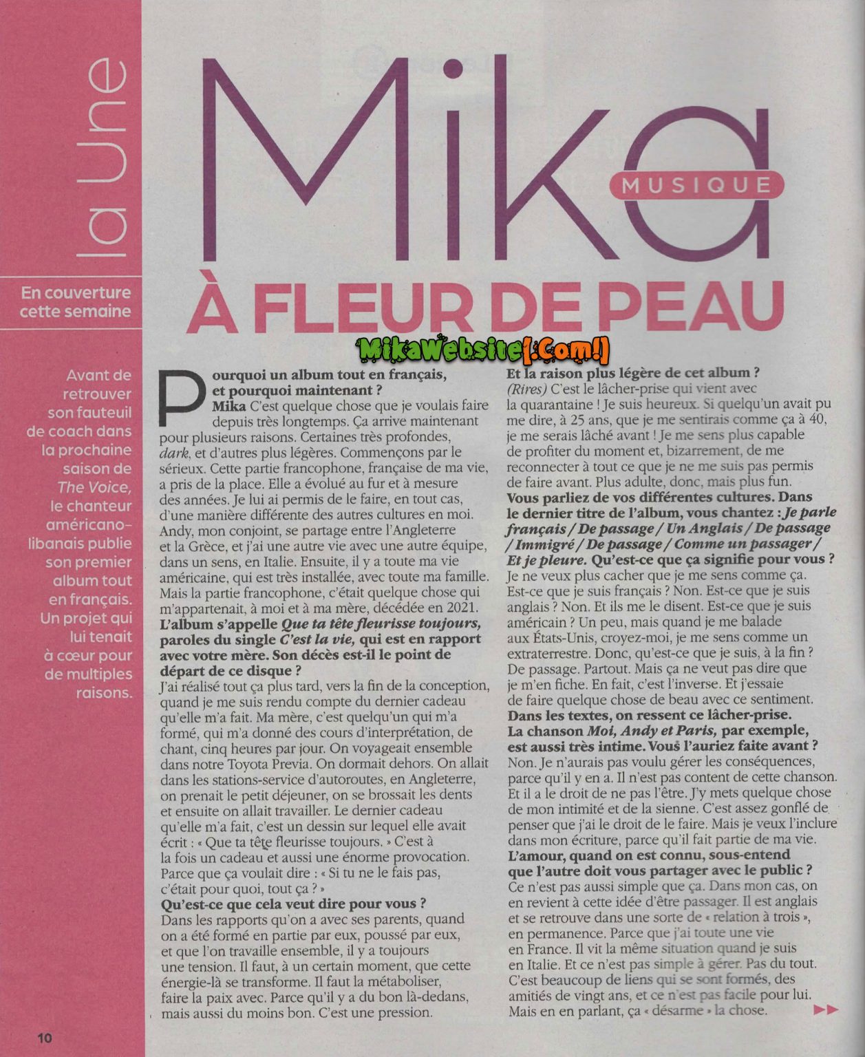 MikaWebsite[.Com!] - Le 1er site sur Mika en France