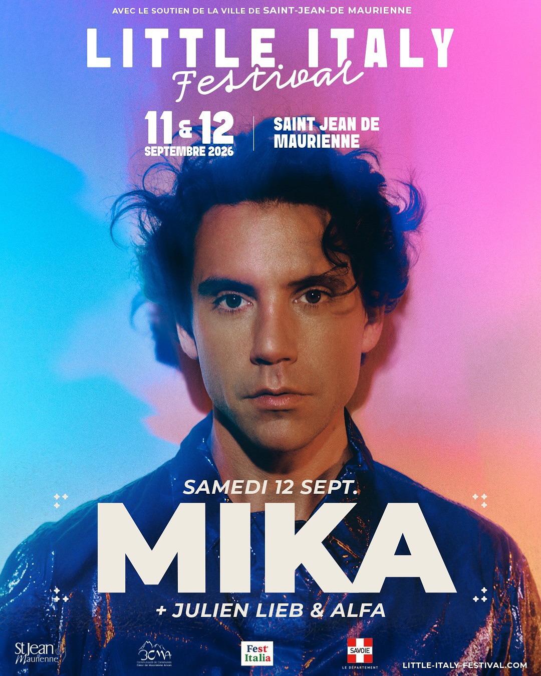 "Little Italy Festival 2026" : Mika en concert le samedi 12 septembre ...